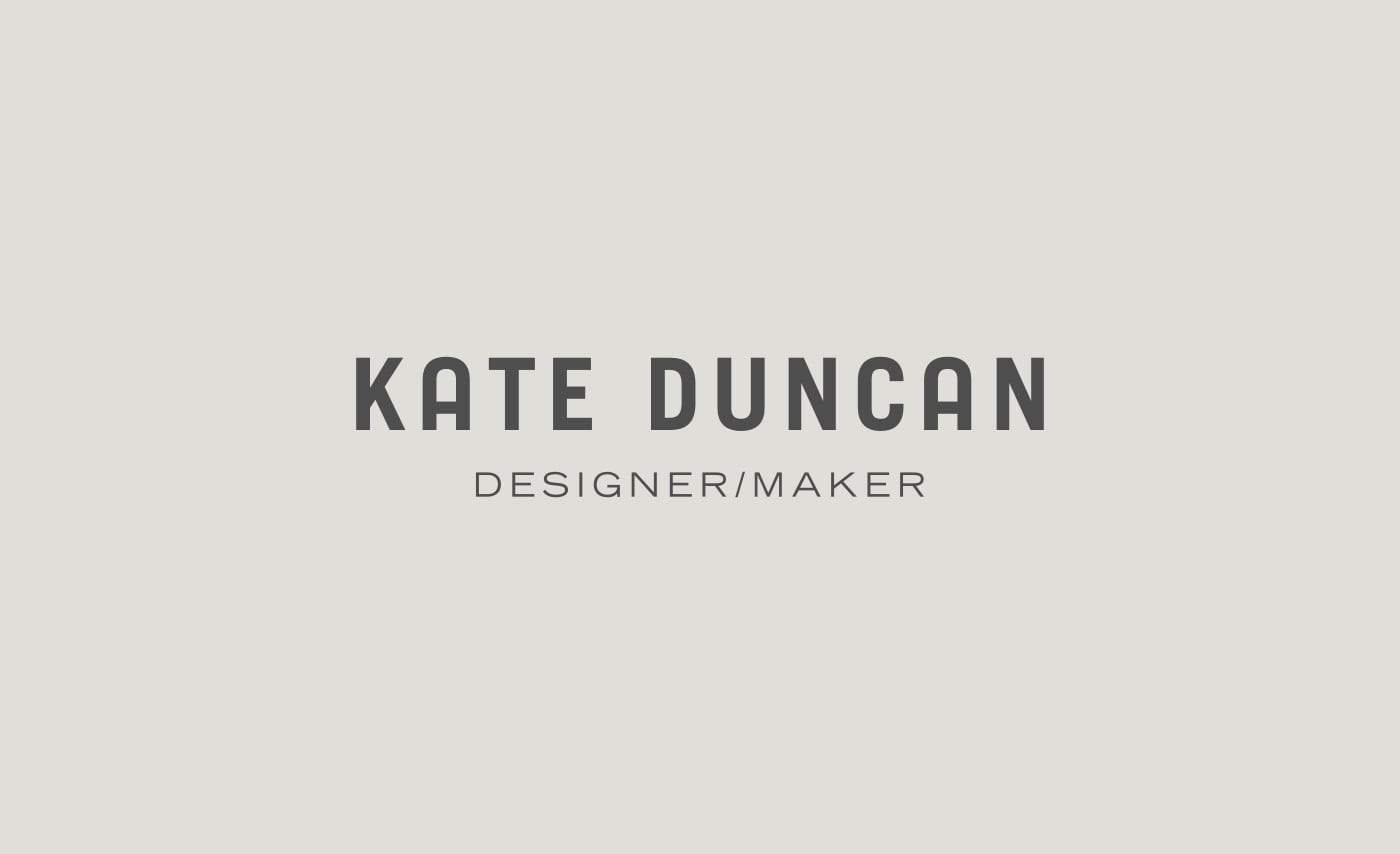 Brand Design Company for Handcrafted Furniture Maker Kate Duncan
