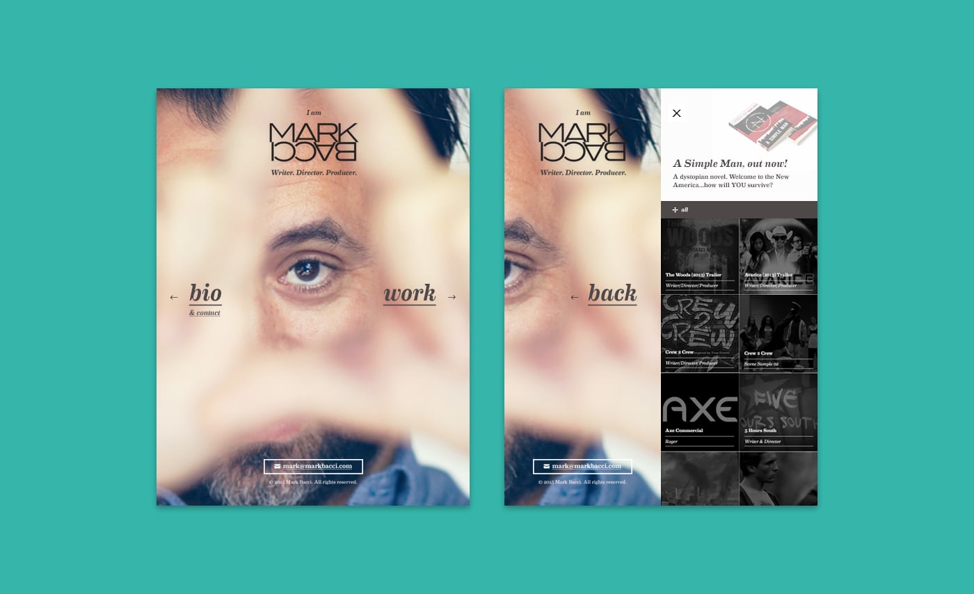Branding Firm for Mark Bacci's Website | Carter Hales Vancouver