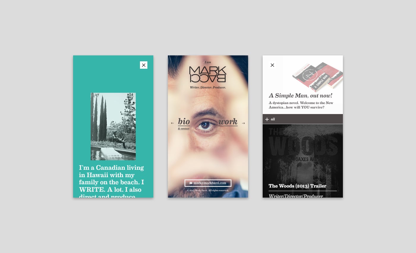 Branding Firm for Mark Bacci's Website | Carter Hales Vancouver