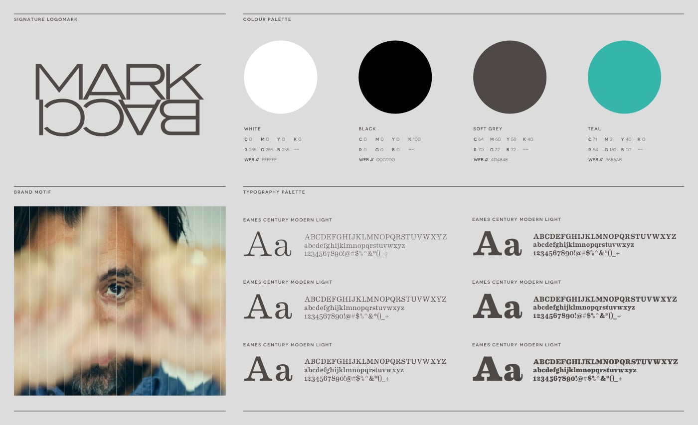 Branding Firm for Mark Bacci's Website | Carter Hales Vancouver