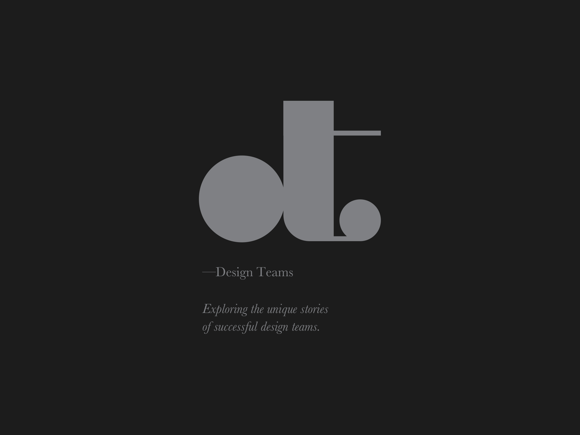 Brand Design Company for Mitchell Press’ “Design Teams” Brand